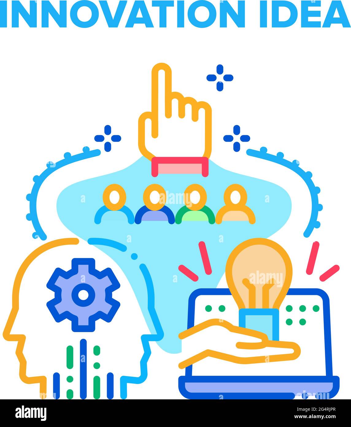Innovation Idea Vector Concept Color Illustration Stock Vector Image ...
