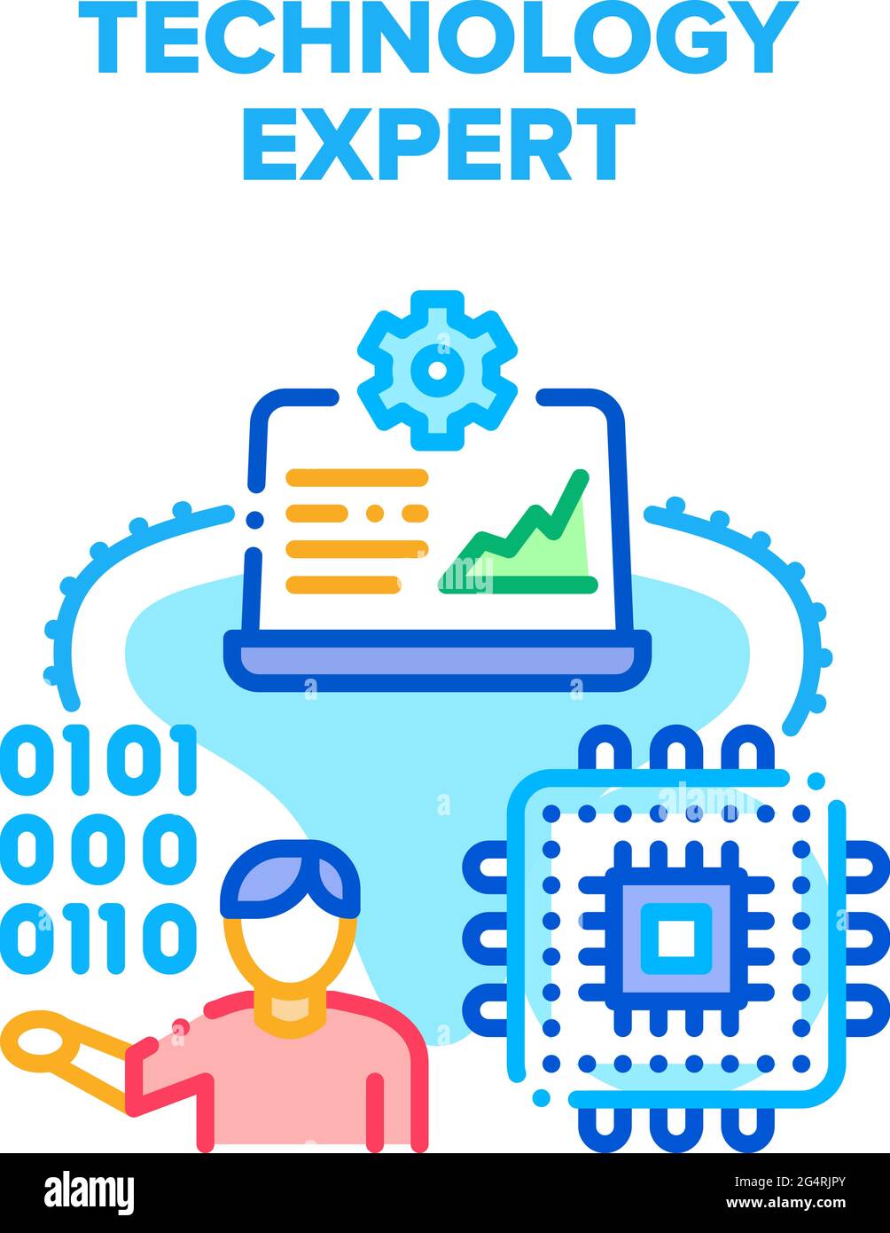 Coding tech expert Stock Vector Images - Alamy