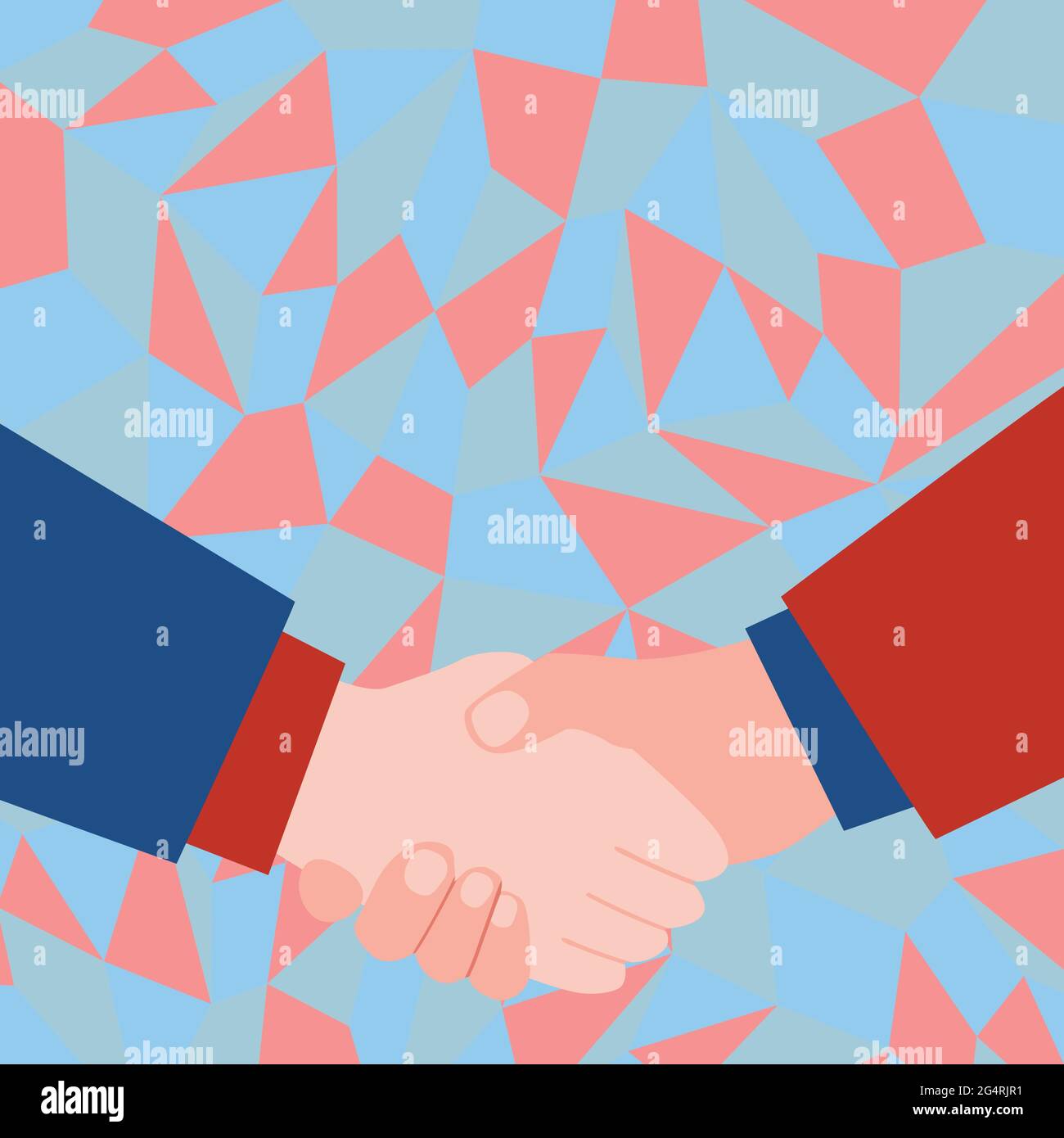 Handshake differences people Stock Vector Images - Alamy