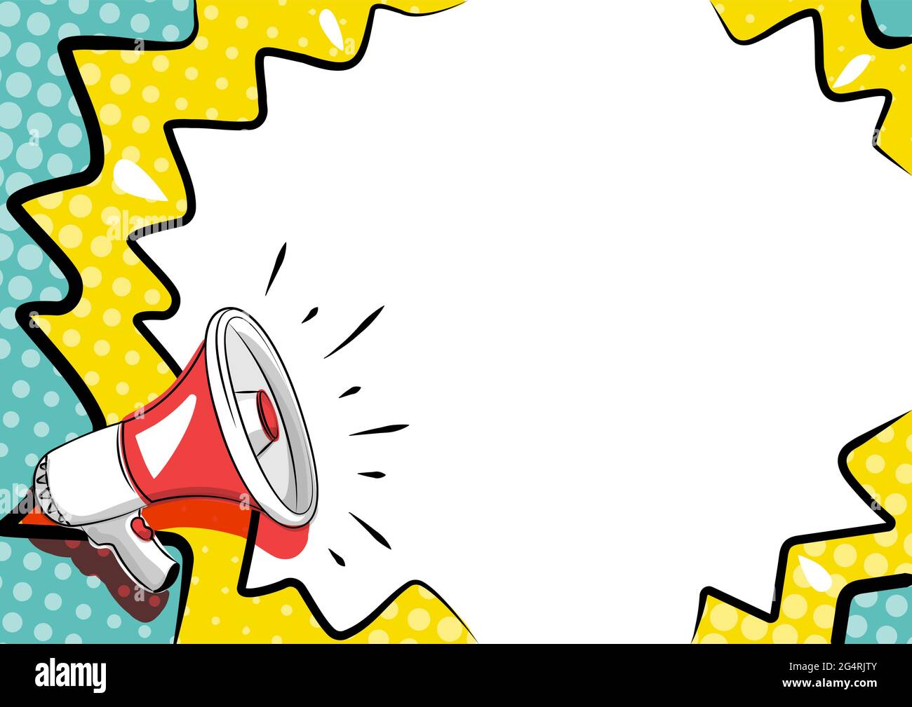 Colorful Design Displaying Important Message Abstract Annoucing News ...