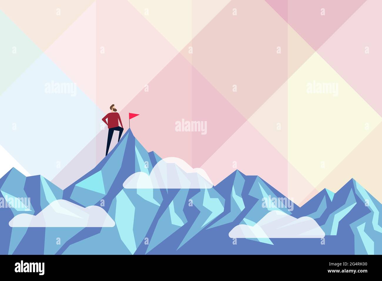 Abstract Reaching Achieving Goal Result Hard Work Concepts Colorful ...