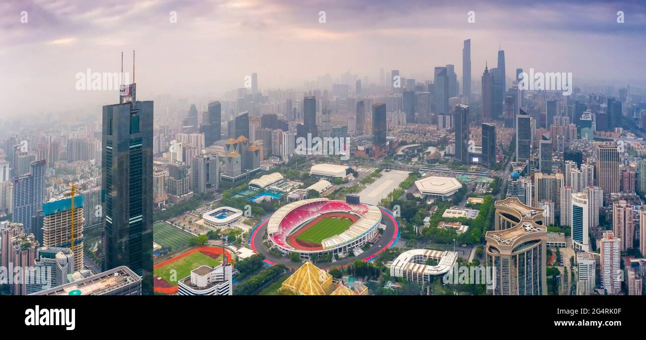 Guangdong guangzhou tianhe stadium and architecture Stock Photo - Alamy