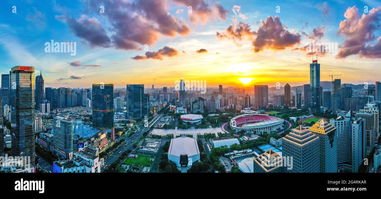 Guangdong guangzhou tianhe stadium and architecture Stock Photo - Alamy