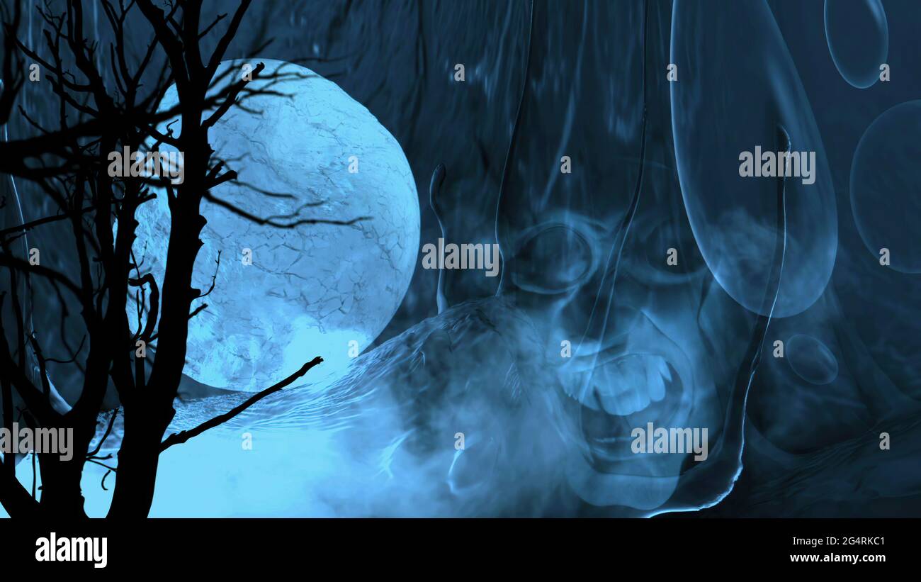 3d illustration - Disturbing Horror Background Stock Photo - Alamy