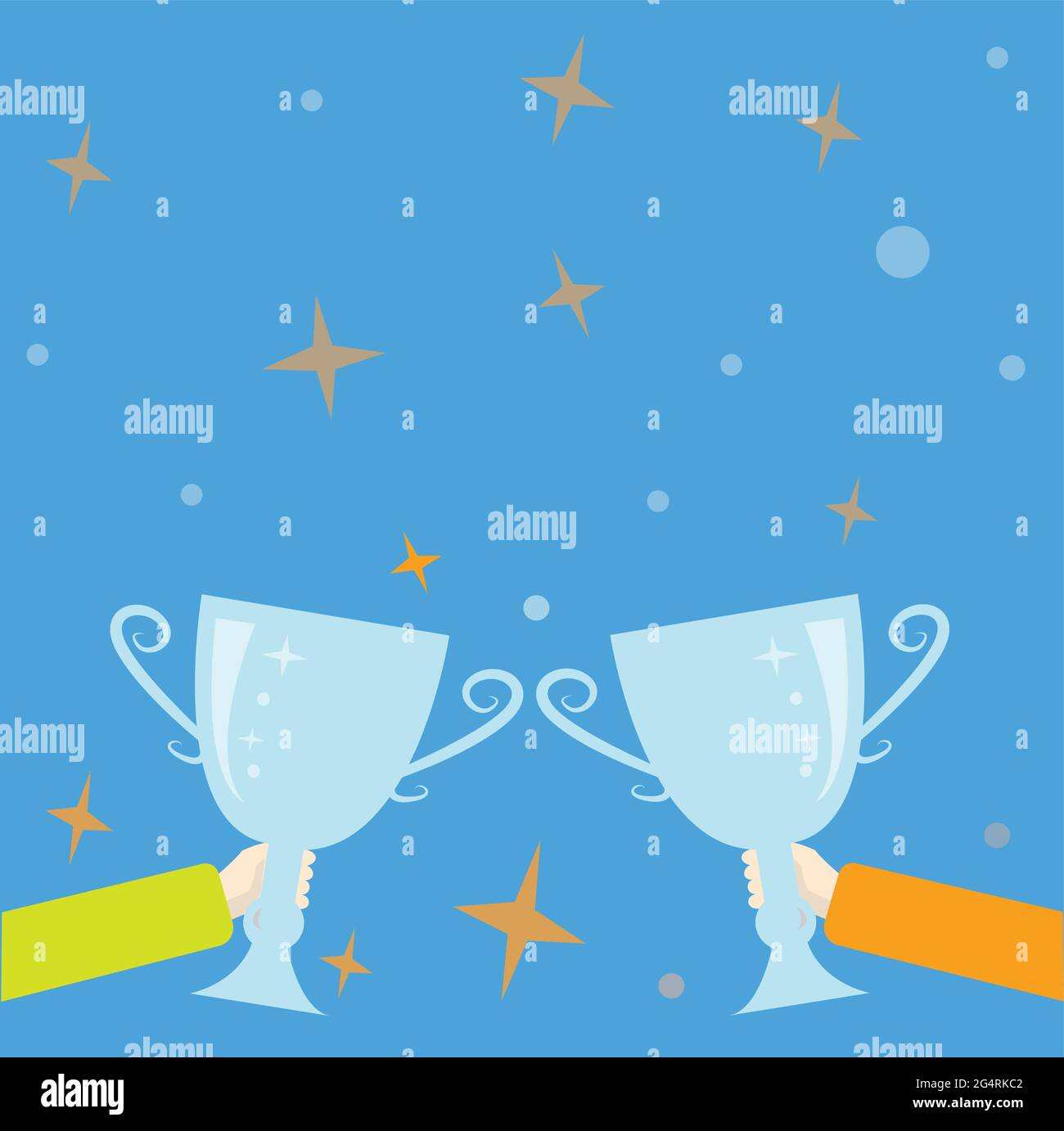 Abstract Victory Reward Ceremony Celebrating New Winner Concept ...