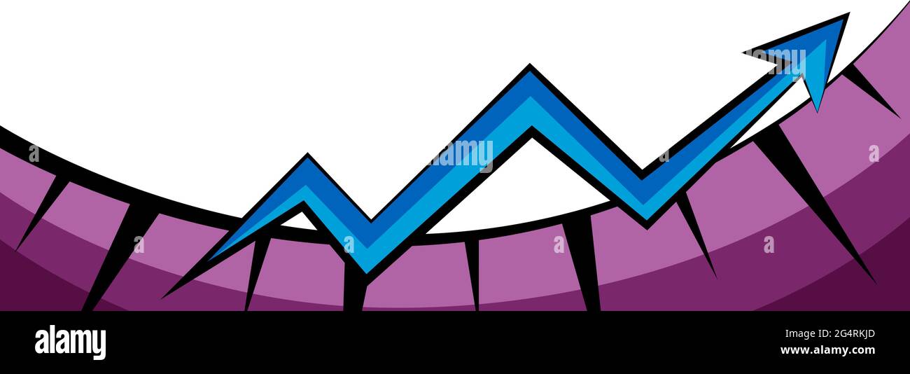 Abstract Graph Presenting Progress Moving Forward Improving Concept ...