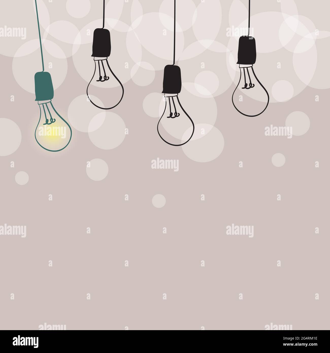 Abstract Displaying Different Ideas Lights Presenting Intellect Concept ...