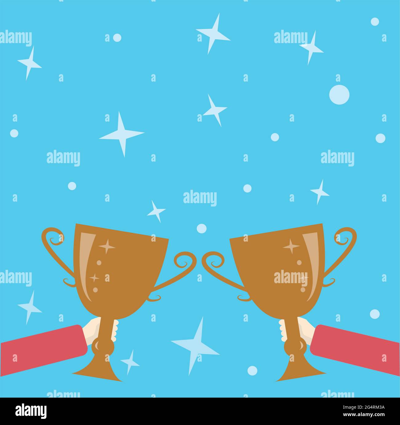 Abstract Victory Reward Ceremony Celebrating New Winner Concept ...