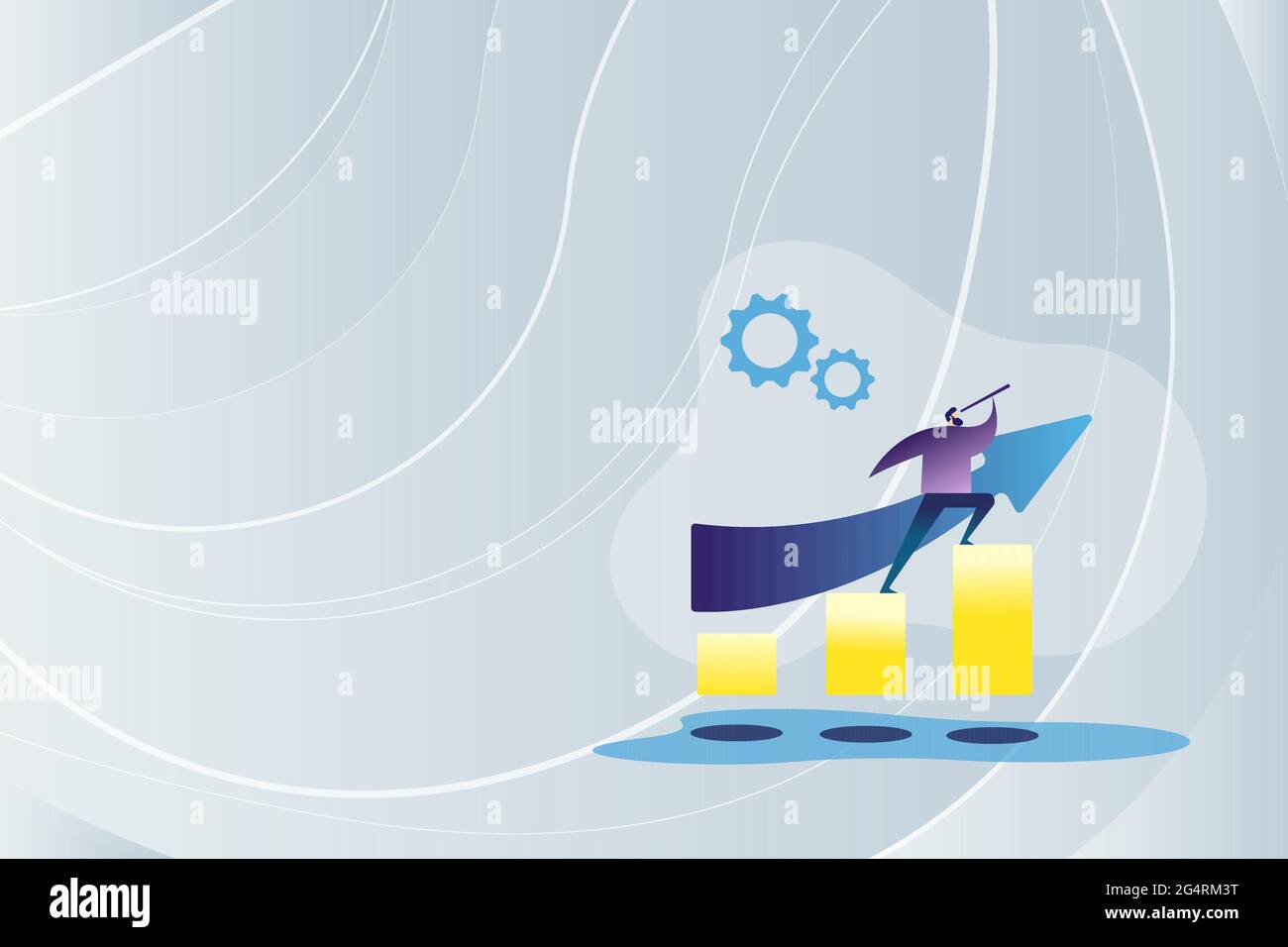 Colorful Image Displaying Progress Abstract Leading Moving Forward ...