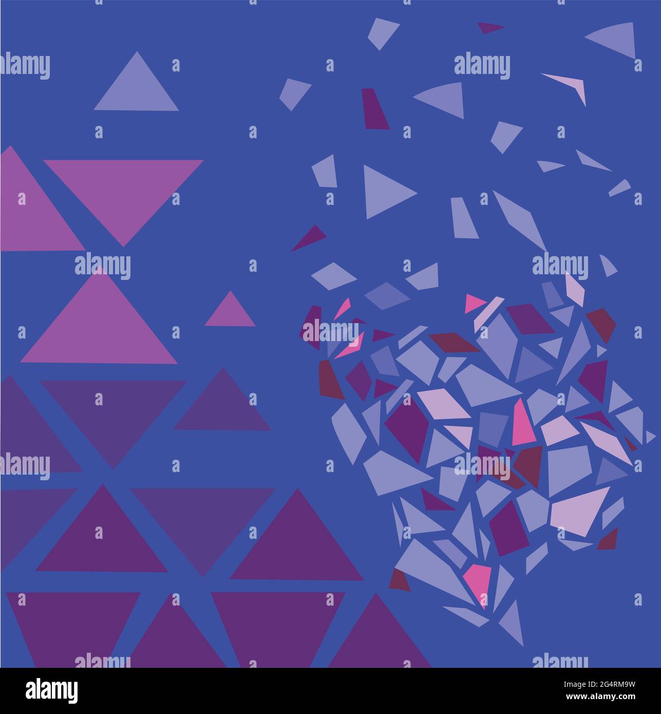 Colorful Wallpaper Image Shatter Effect Design Geometric Pattern ...