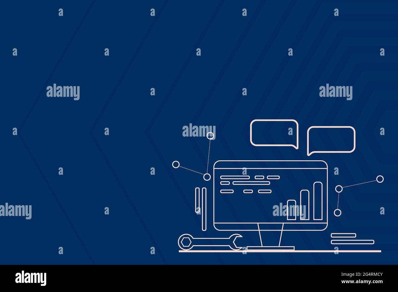 Computer Maintenance Repair Concept Abstract Communication Technology ...