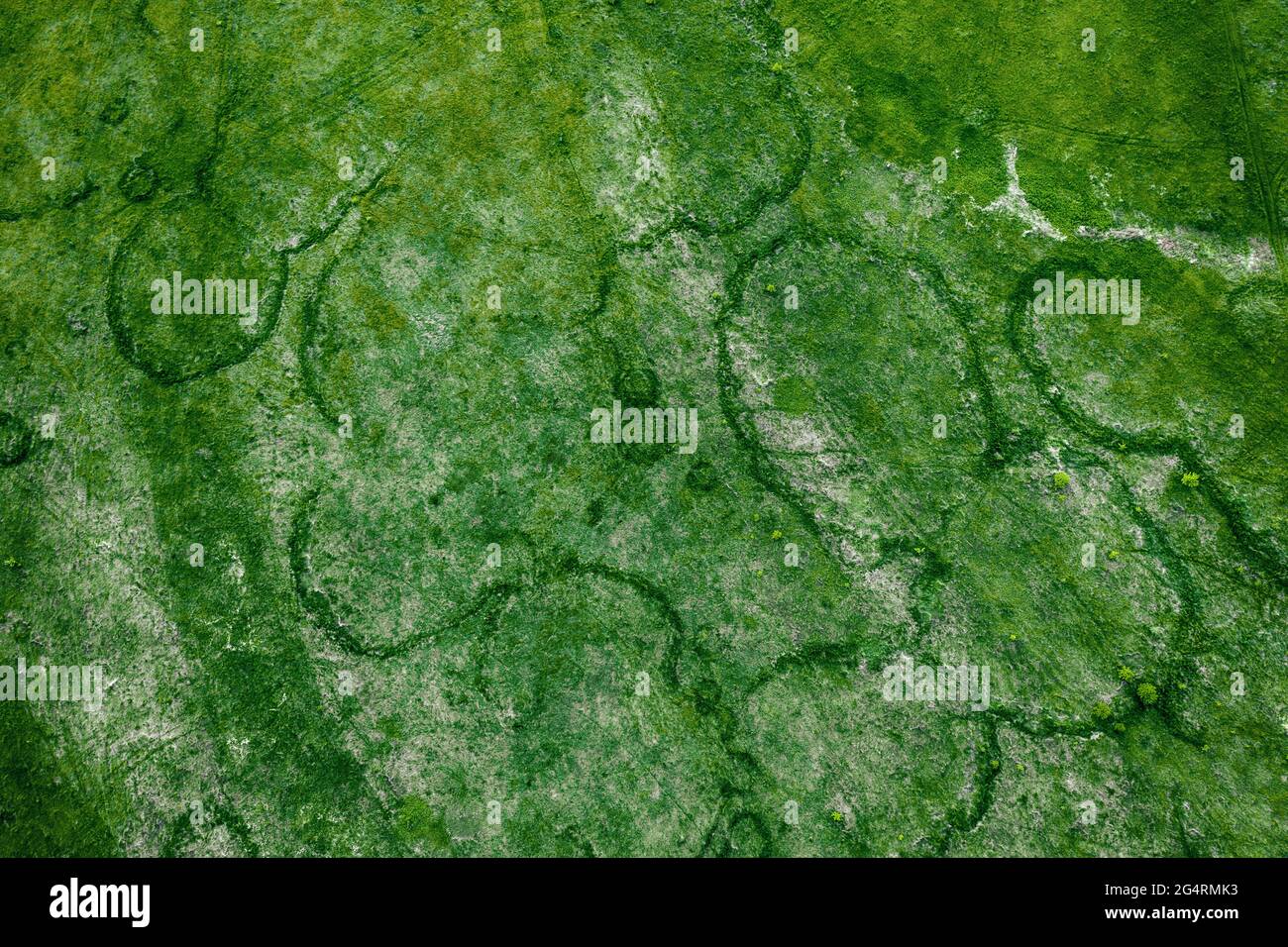 Green fields from above Stock Photo - Alamy
