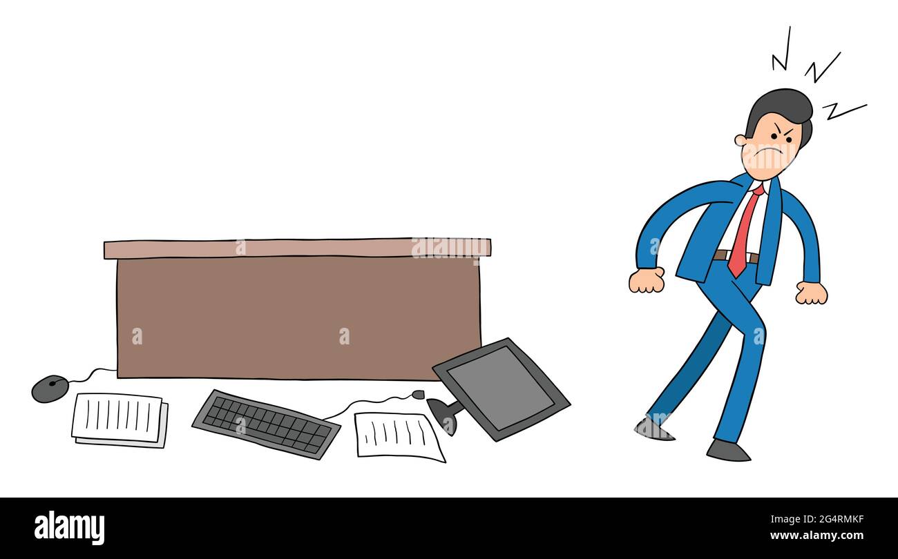 Computer cartoon shouting hi-res stock photography and images - Alamy