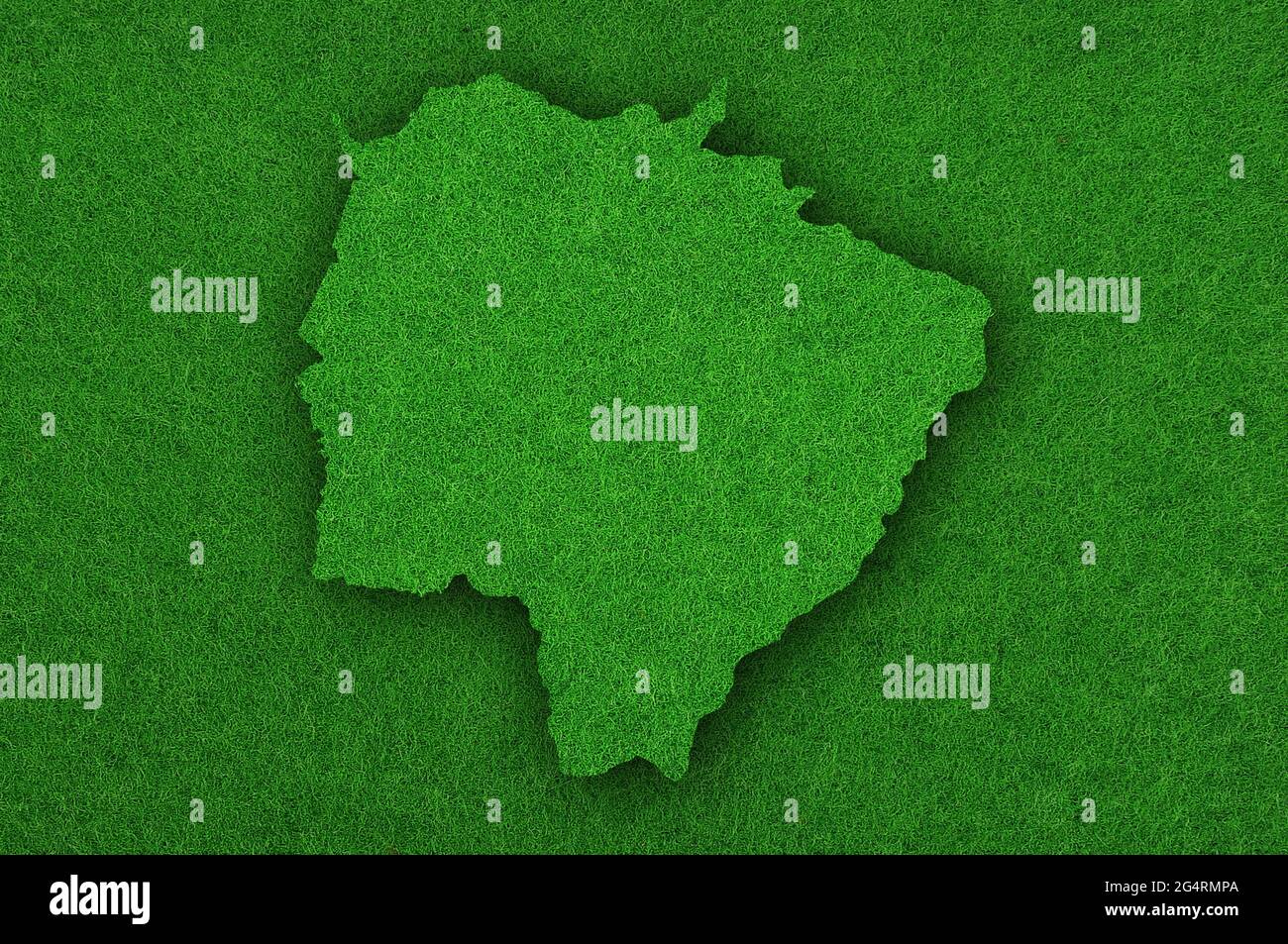 Mato grosso do sul outline map hi-res stock photography and images - Alamy