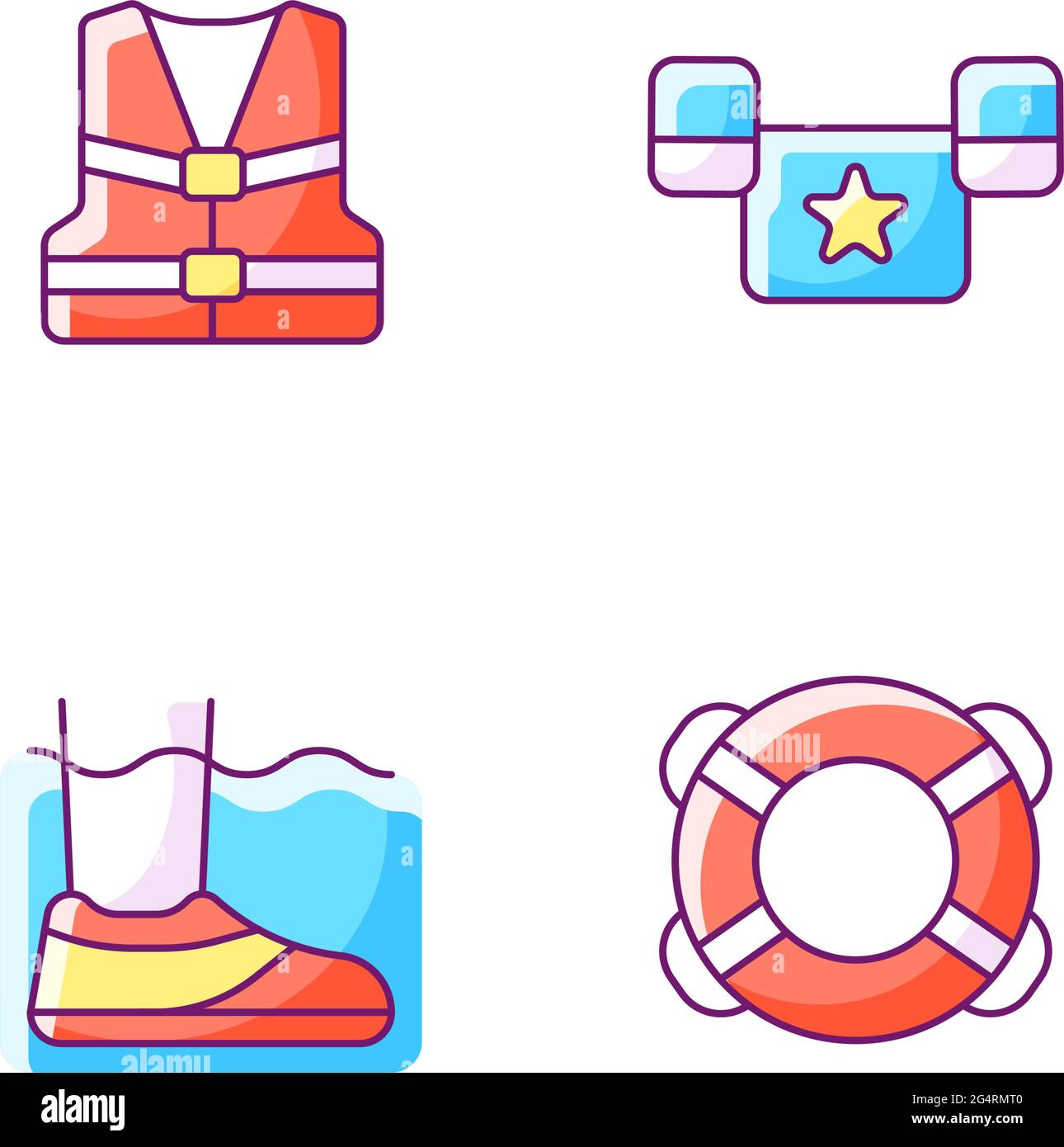 Pool equipment RGB color icons set Stock Vector Image & Art - Alamy