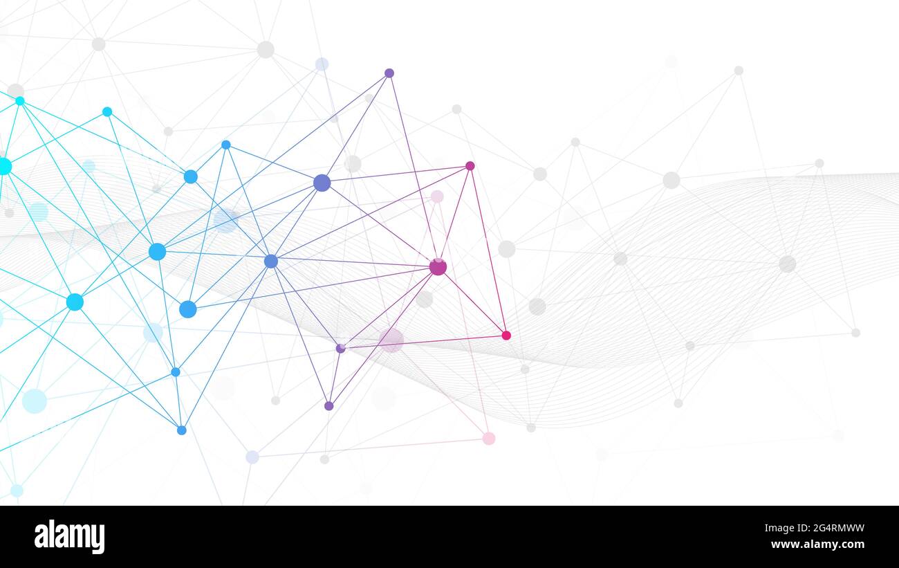 Structure molecule and communication. Dna, atom, neurons. Scientific ...