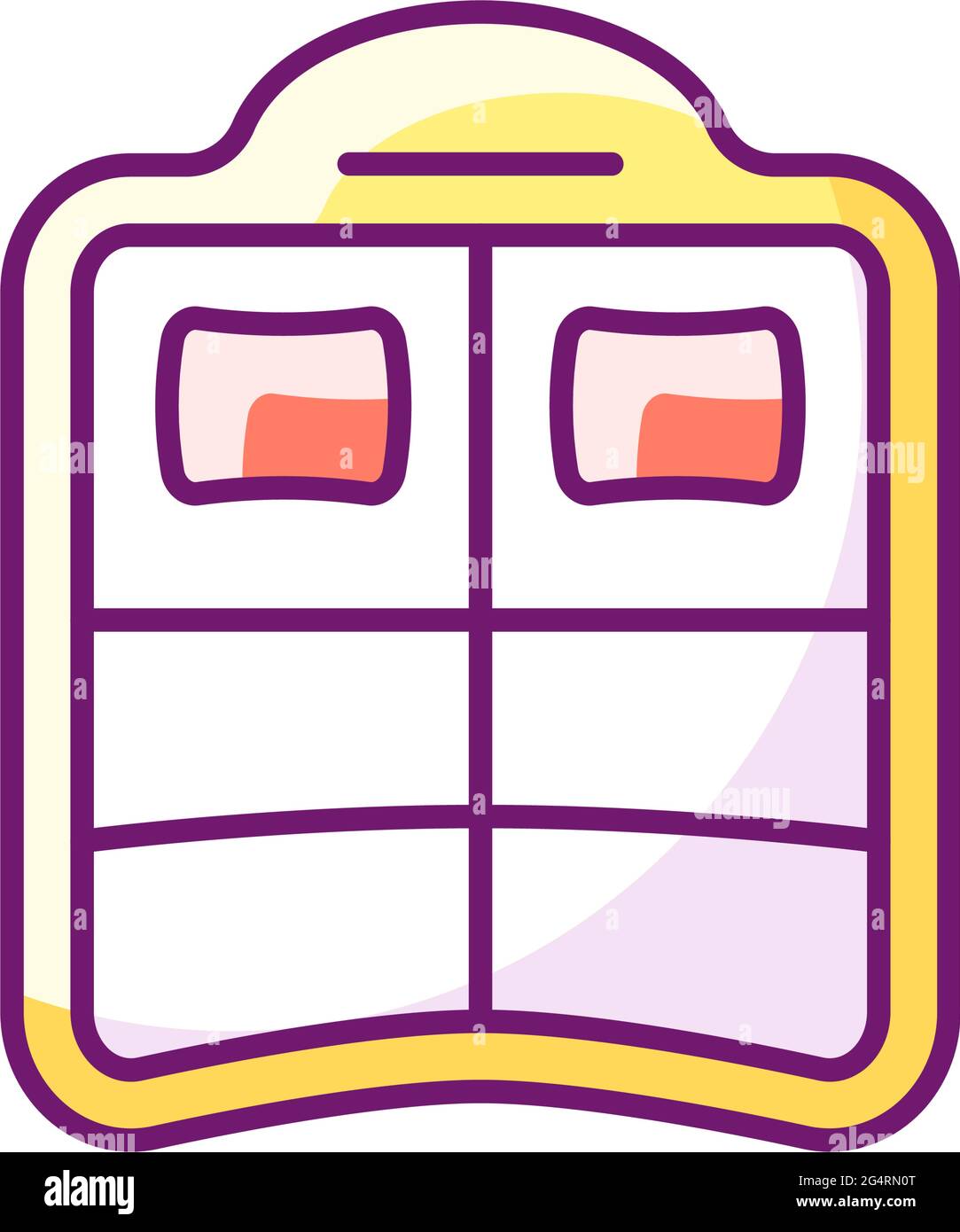 Double pool float RGB color icon Stock Vector Image & Art - Alamy