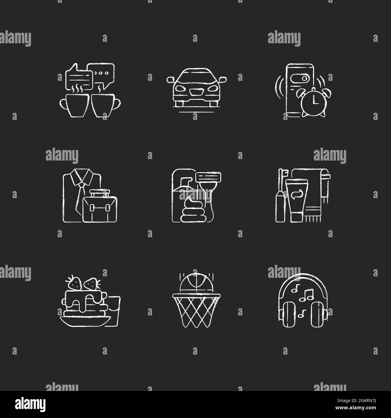 Daily routine Black and White Stock Photos & Images - Alamy