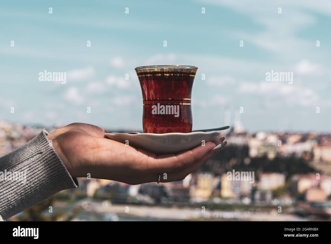 Turkish traditional tes Stock Photo - Alamy