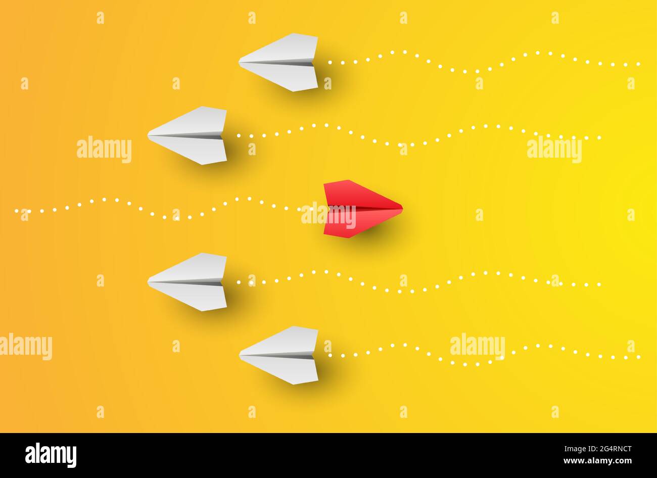 Think different. Individuality concept. Individual and unique leader ...