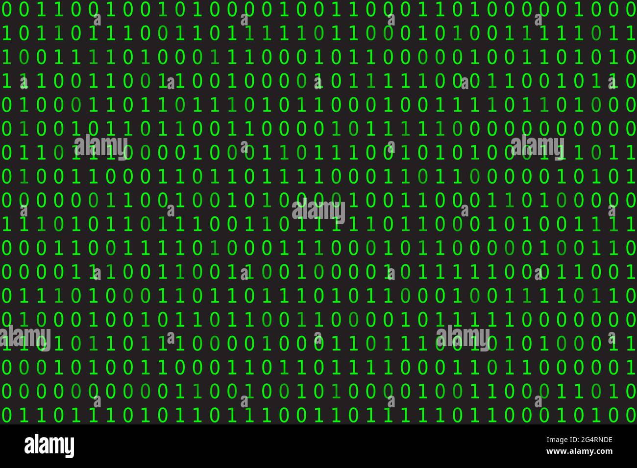Program Datum Background Green Programming Binary Coding Matrix Vector Illustration Stock