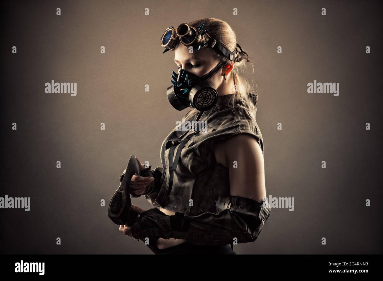 Portrait young woman axe hi-res stock photography and images - Alamy