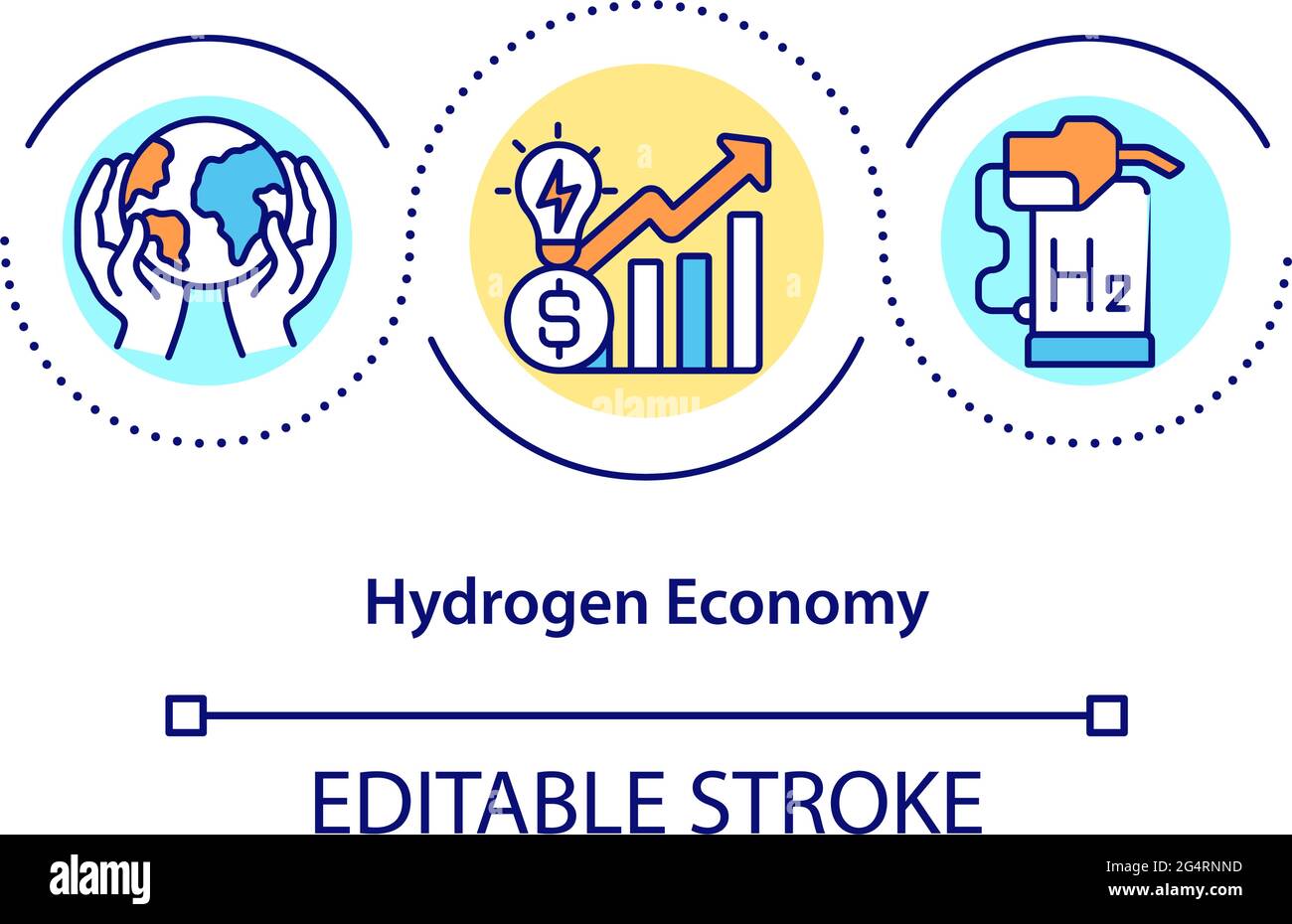 Hydrogen fuel cell concept Stock Vector Images - Alamy