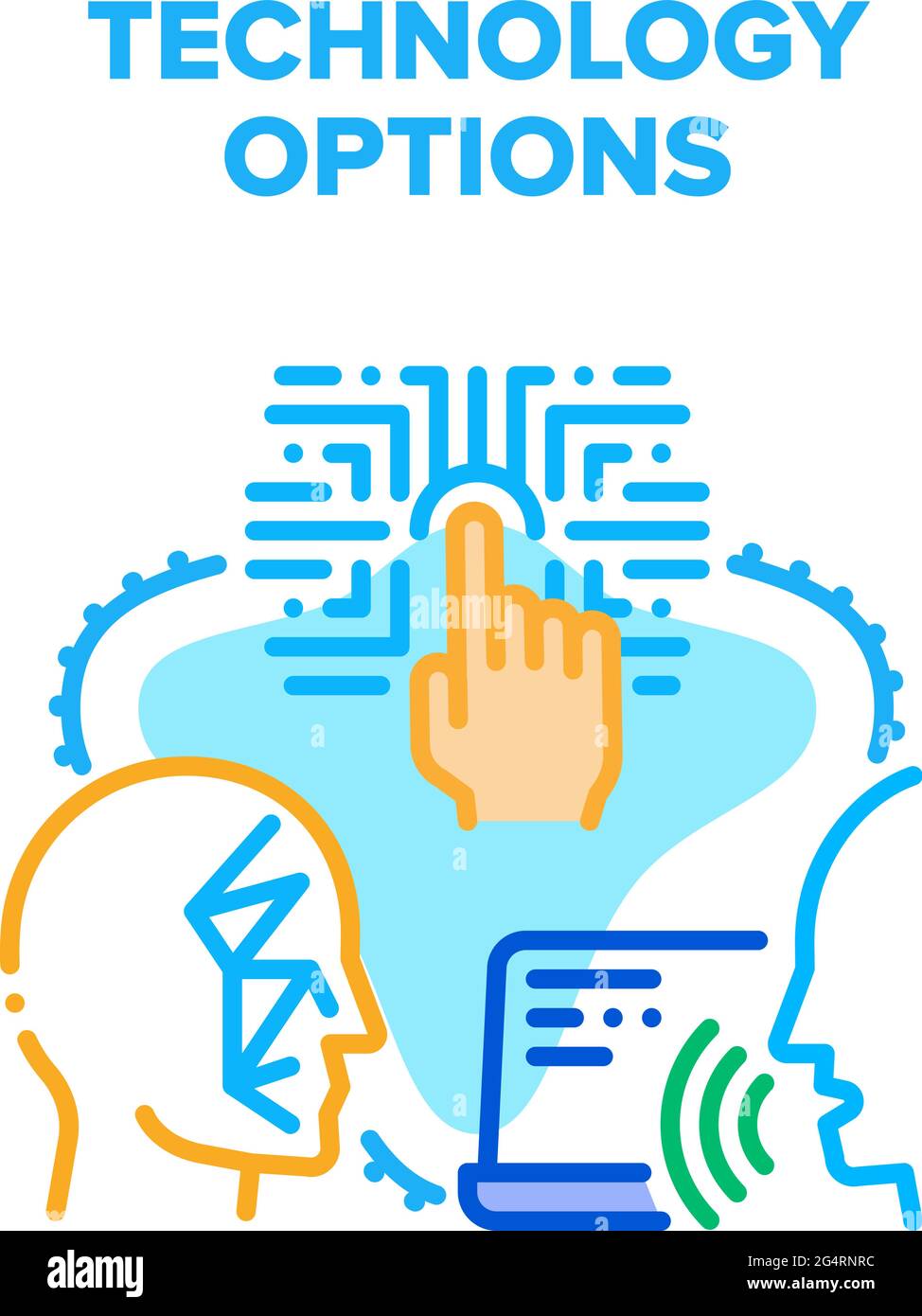 Technology Device Options Vector Concept Color Stock Vector Image & Art ...