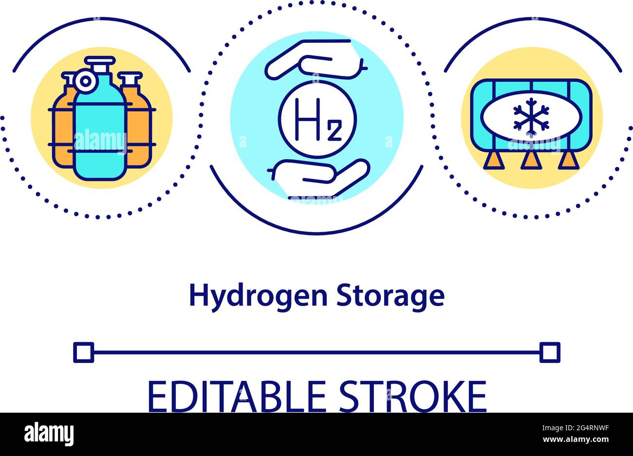 Hydrogen storage concept icon Stock Vector Image & Art - Alamy