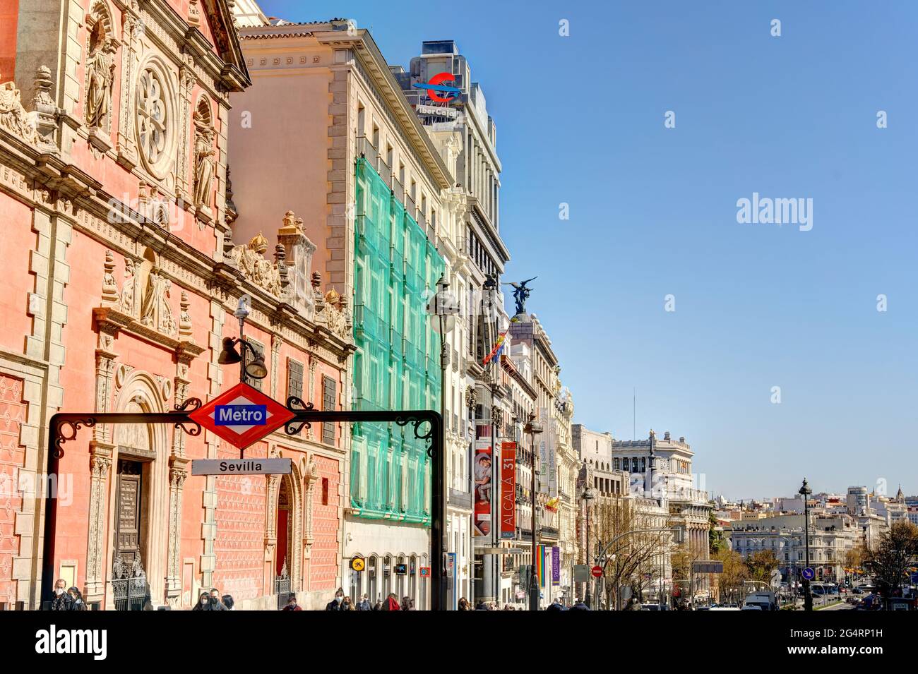 Madrid streetscape, HDR Image Stock Photo - Alamy