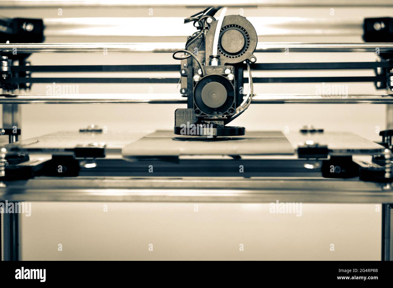 Abstract object of a black color printed by 3d printer Stock Photo - Alamy