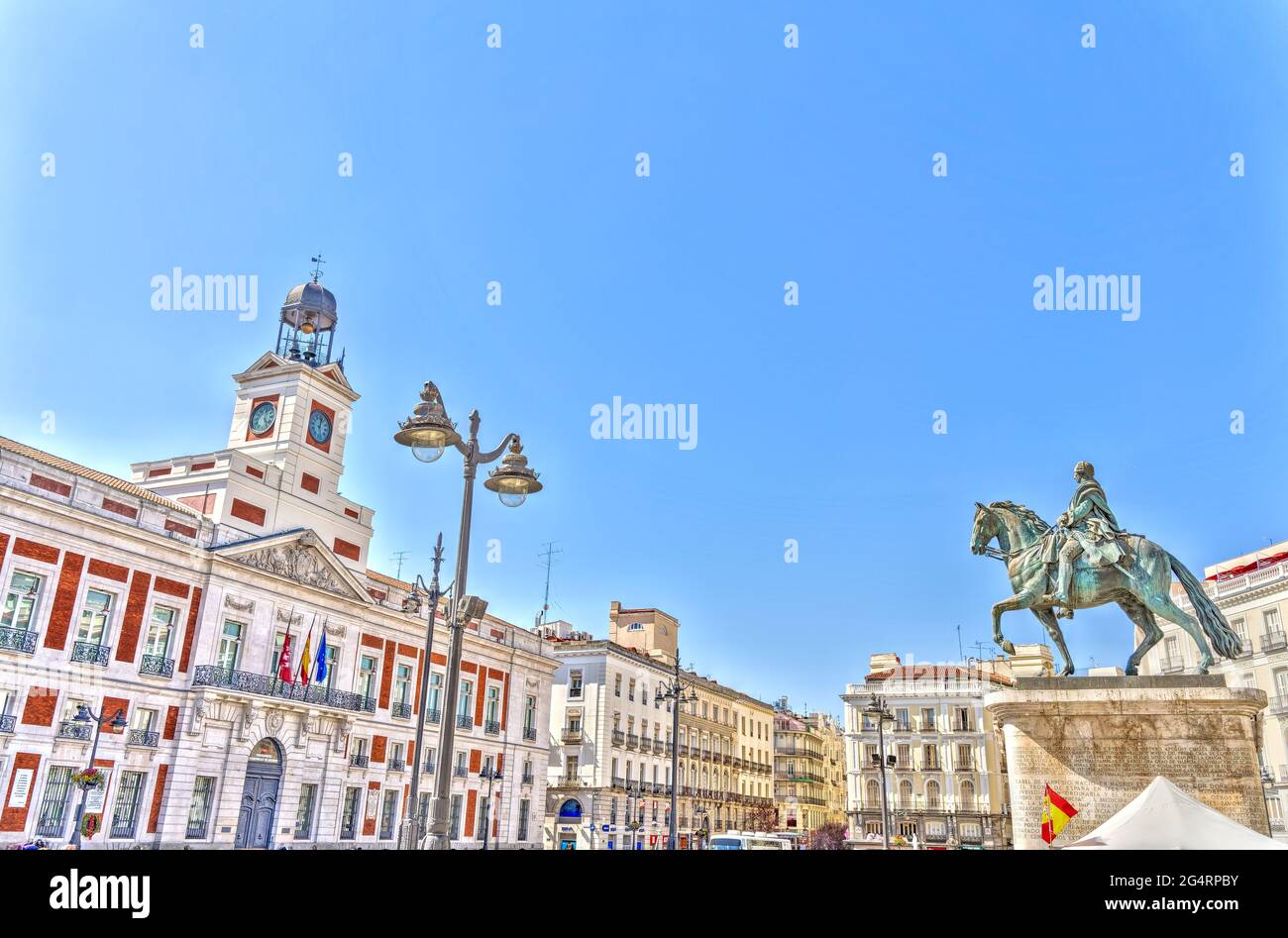 Madrid, Puerta del Sol, HDR Image Stock Photo - Alamy
