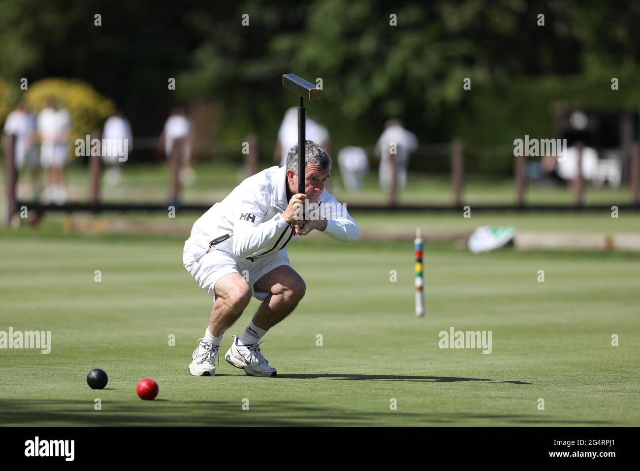 Brighton, UK. 23rd June, 2021. Competitors take part in the Golf ...
