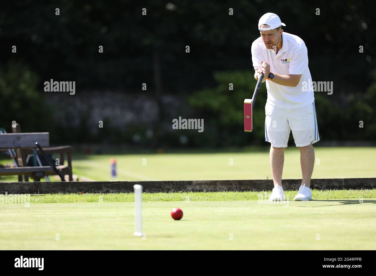 Brighton, UK. 23rd June, 2021. Competitors take part in the Golf ...
