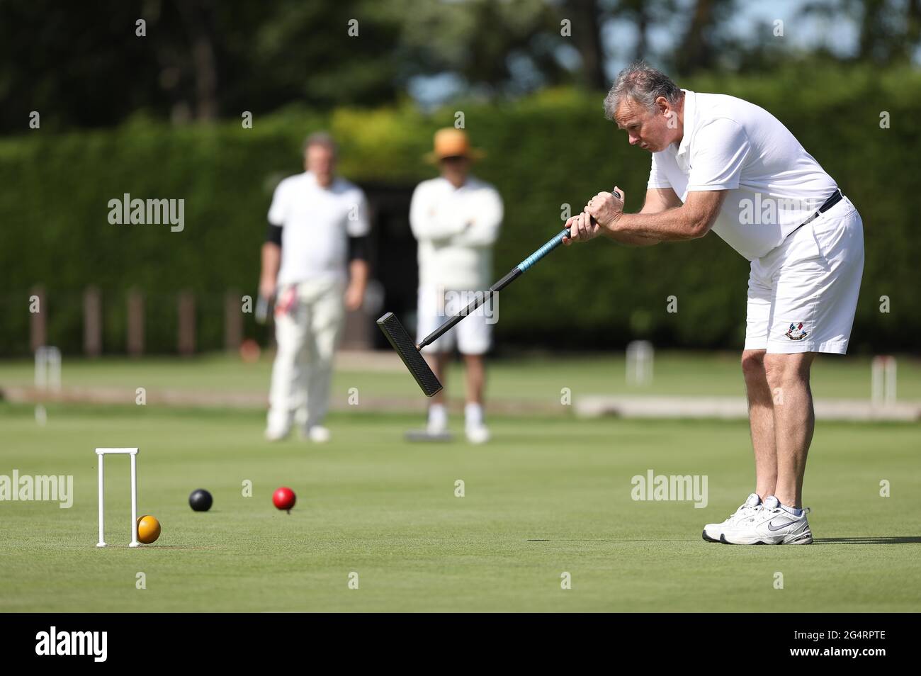Brighton, UK. 23rd June, 2021. Competitors take part in the Golf ...