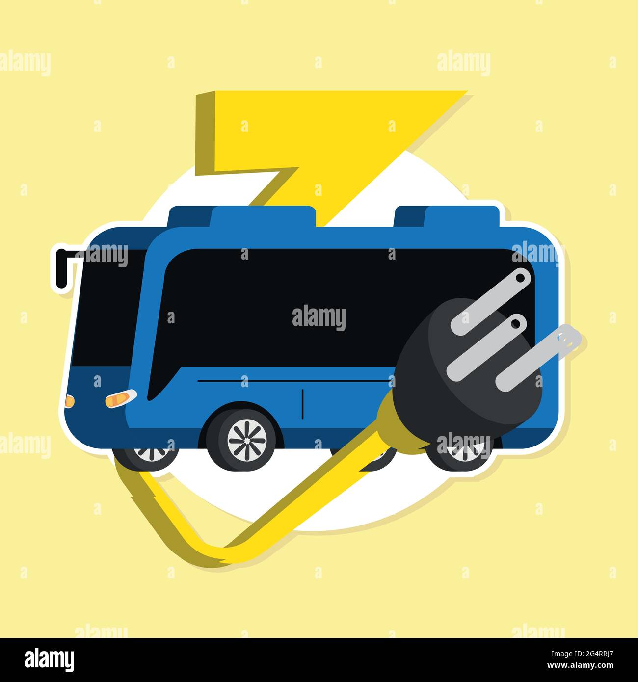 electric bus transport Stock Vector Image & Art - Alamy