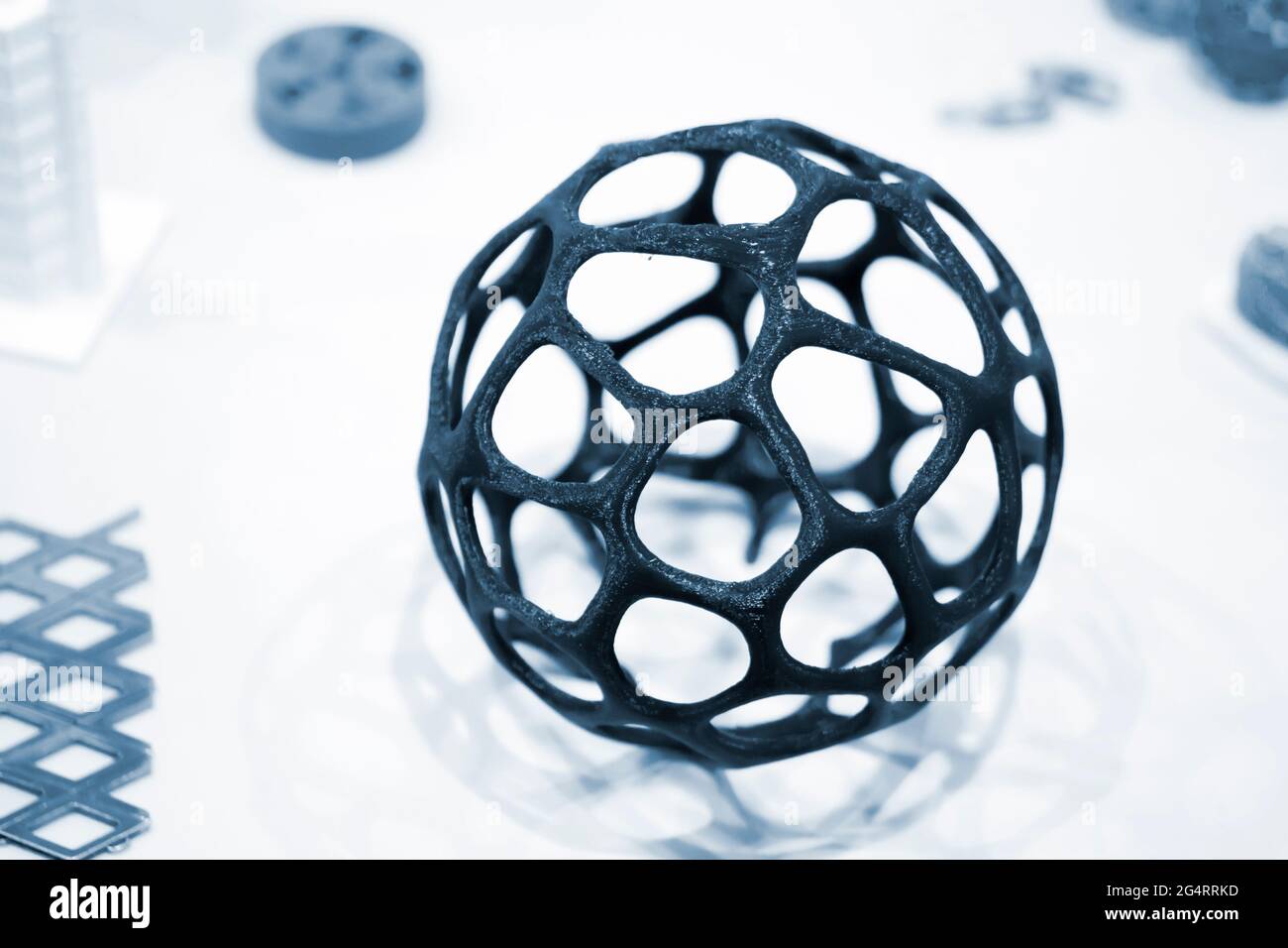 Abstract object printed by 3d printer close-up Stock Photo - Alamy