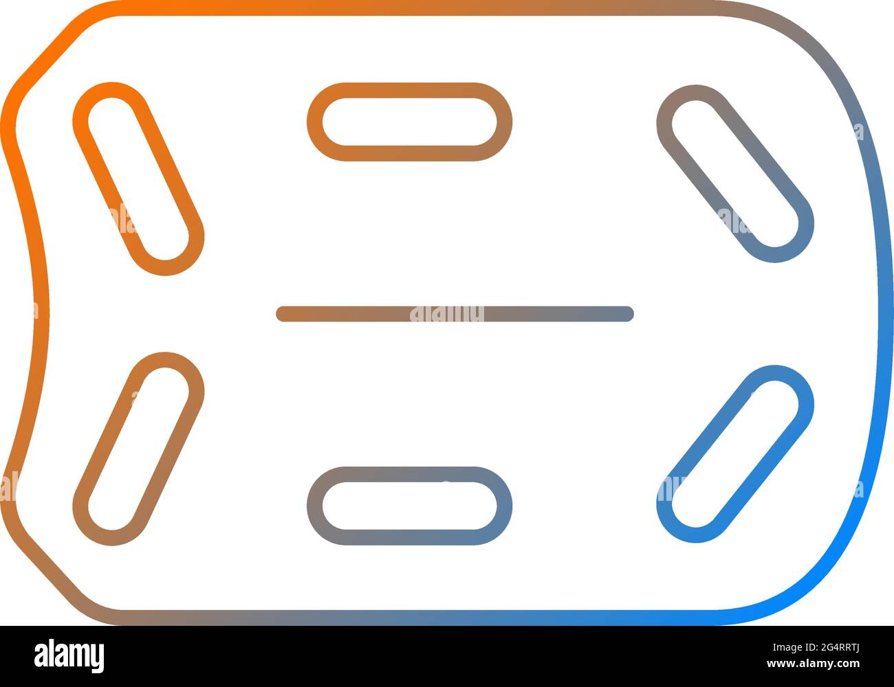 Rescue board gradient linear vector icon. Water rescue operations ...