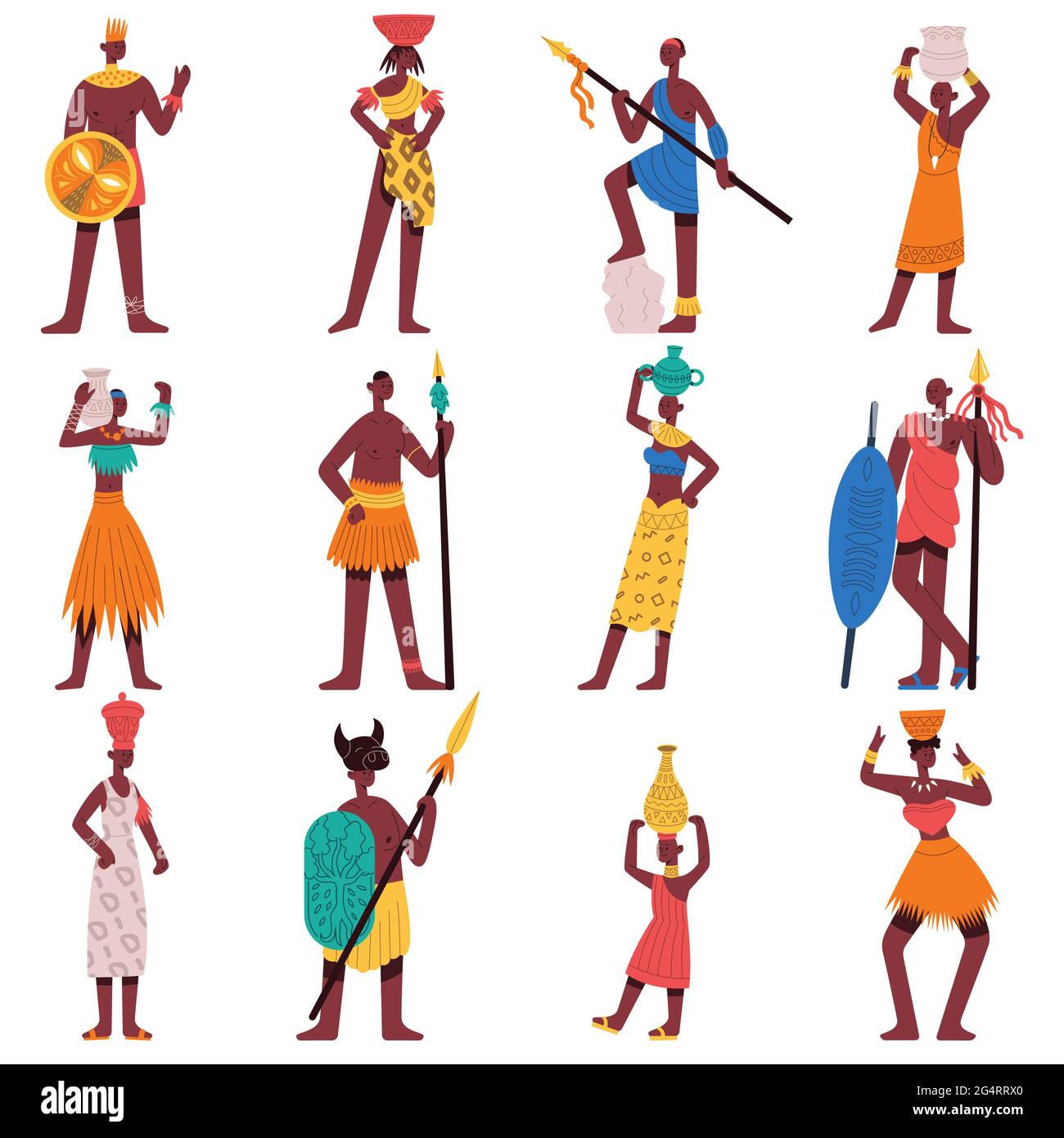 African Tribal Man Clipart