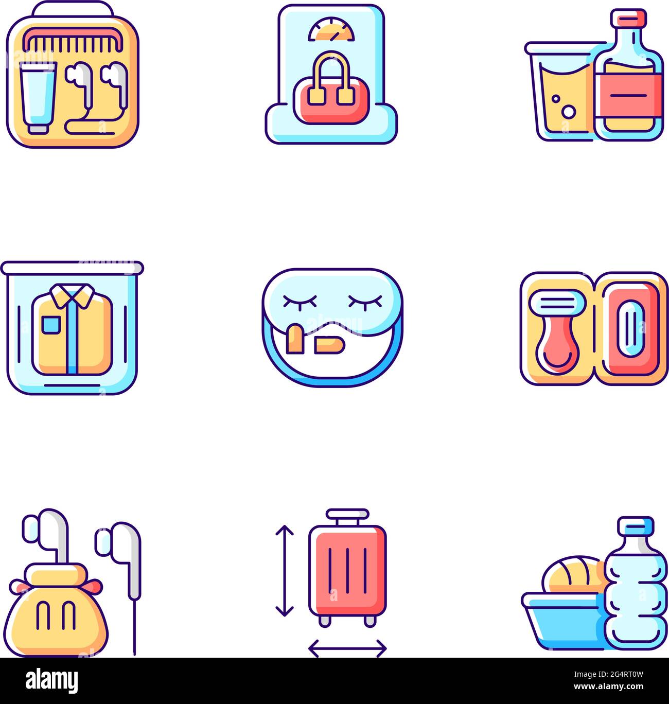 Essential things to pack Stock Vector Images - Alamy