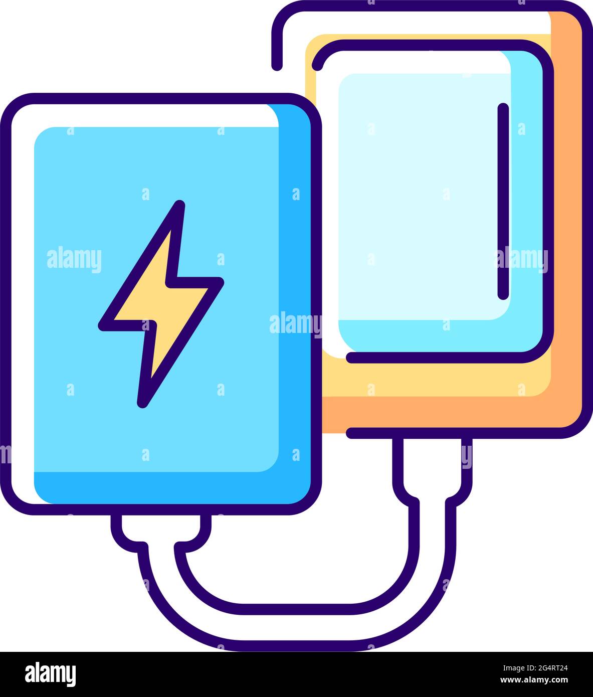 Power bank RGB color icon Stock Vector Image & Art - Alamy