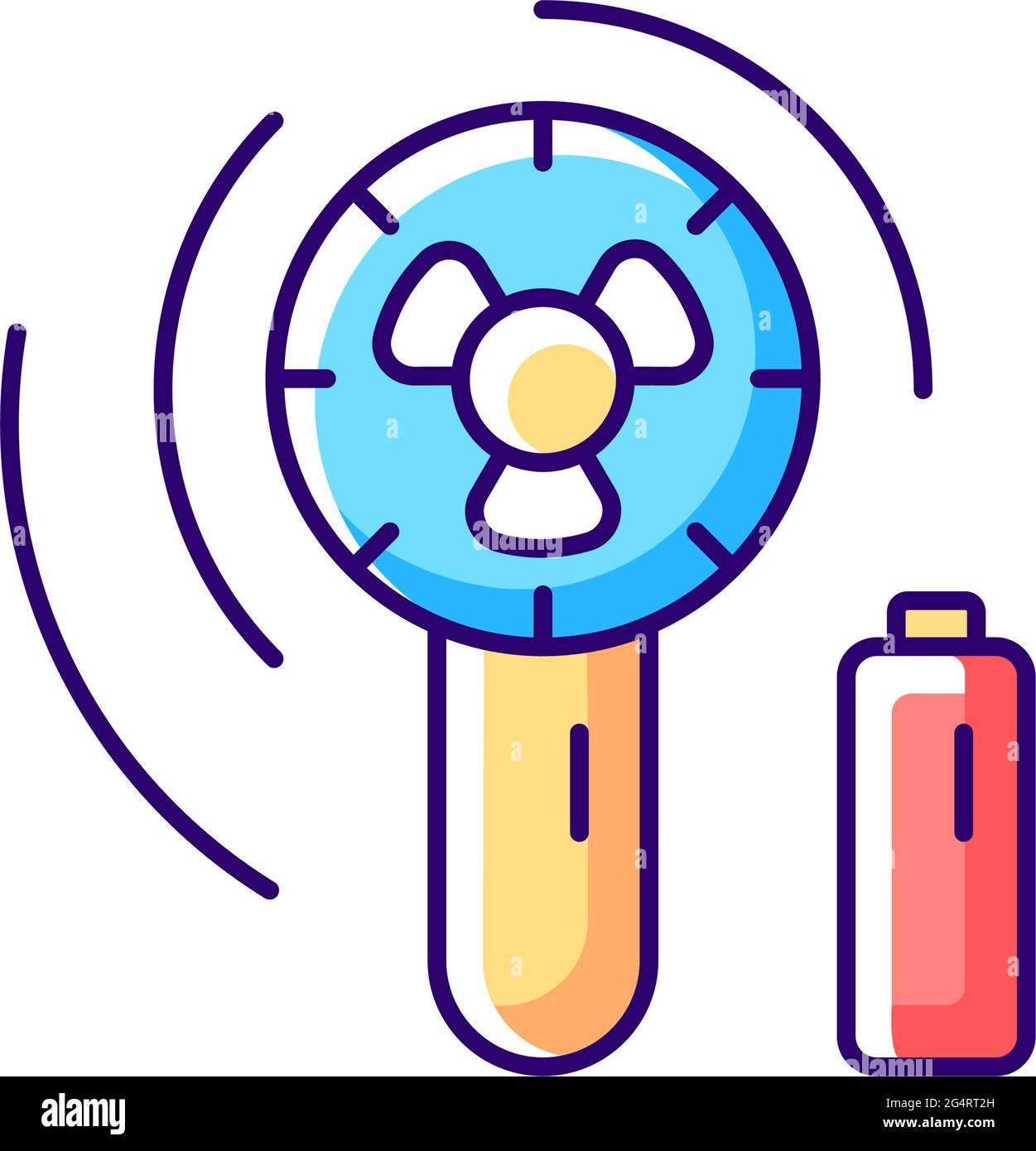 Portable mini fan Stock Vector Images - Alamy