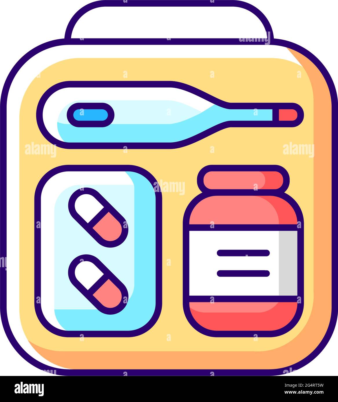 Mini first aid kit RGB color icon Stock Vector Image & Art - Alamy