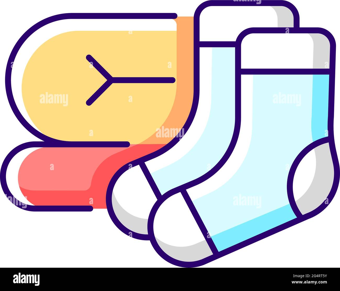 Vector sock size hi-res stock photography and images - Alamy