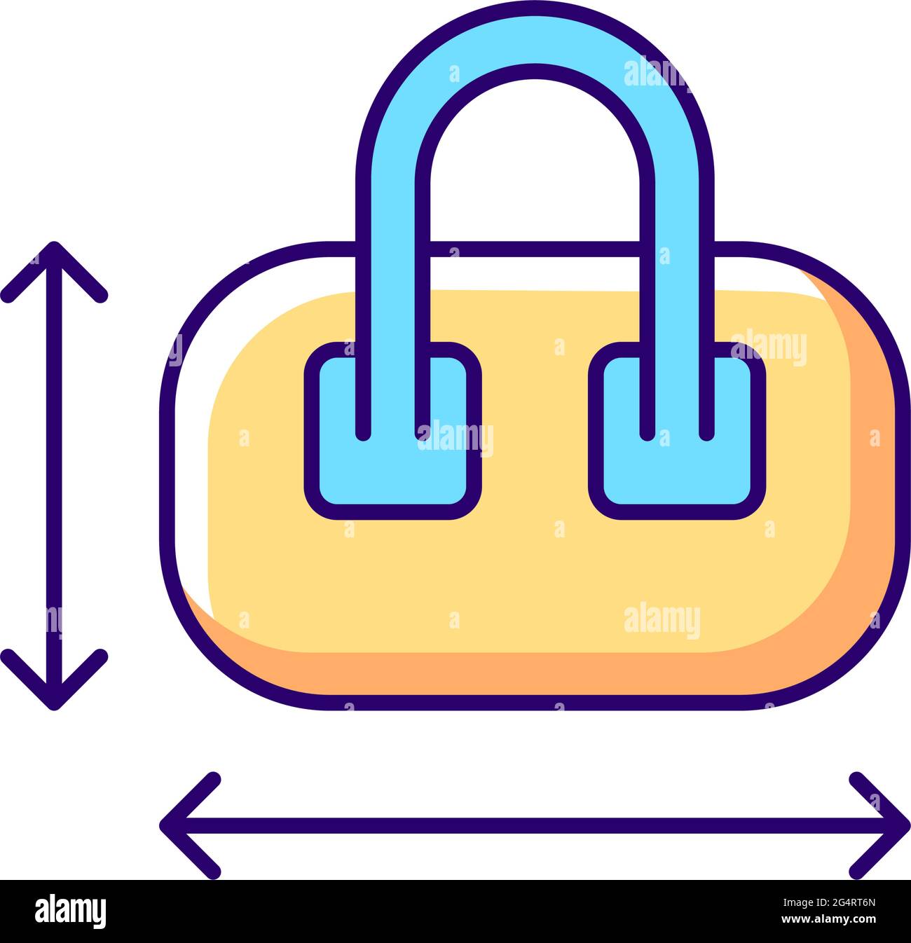 Baggage check color line Stock Vector Images - Alamy