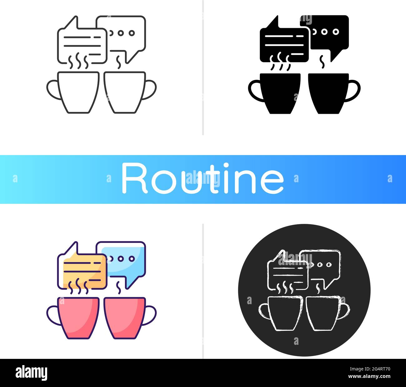 Socializing together Stock Vector Images - Alamy