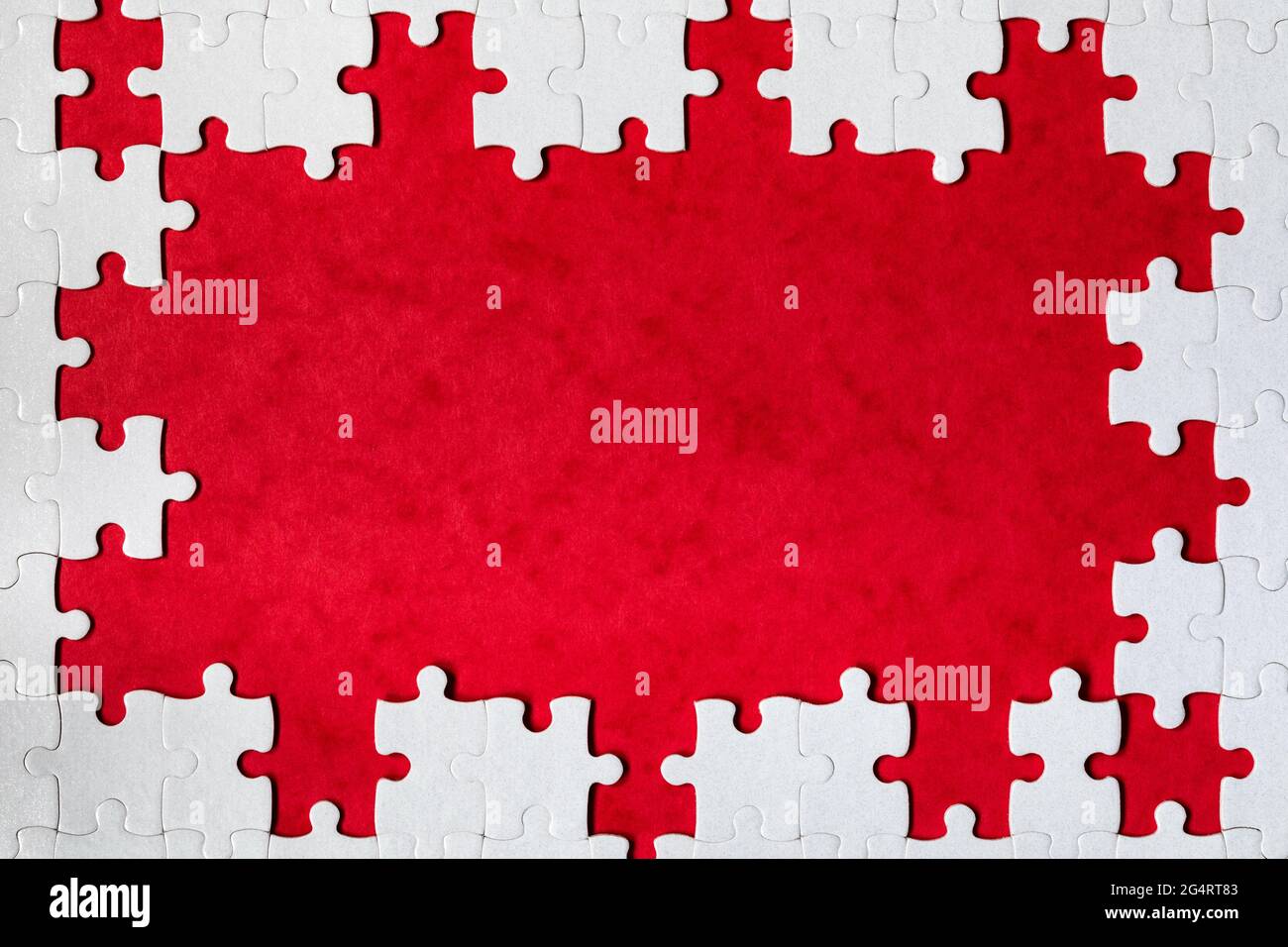 Framework puzzle pieces on white hi-res stock photography and images ...