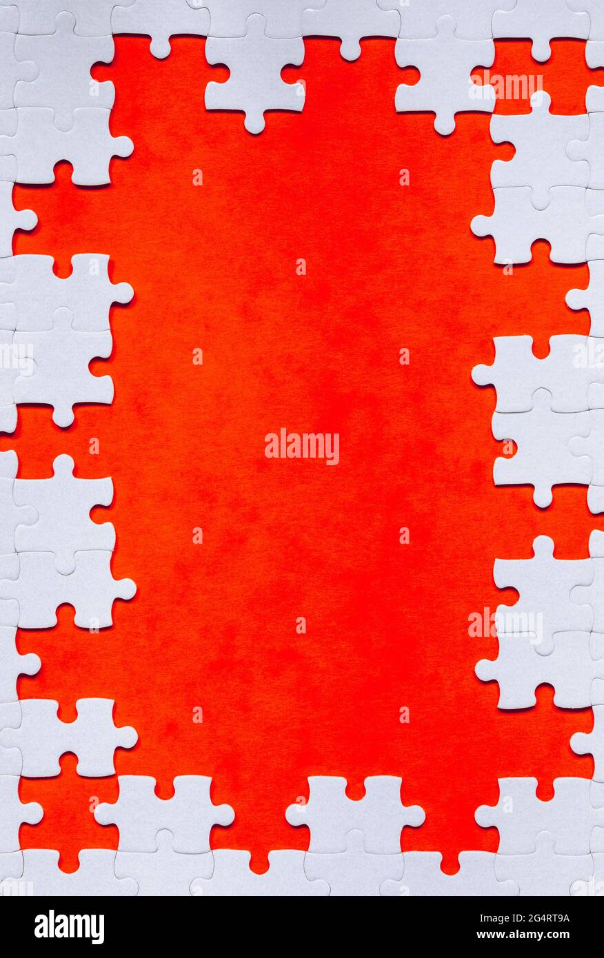 Framework puzzle pieces on white hi-res stock photography and images ...