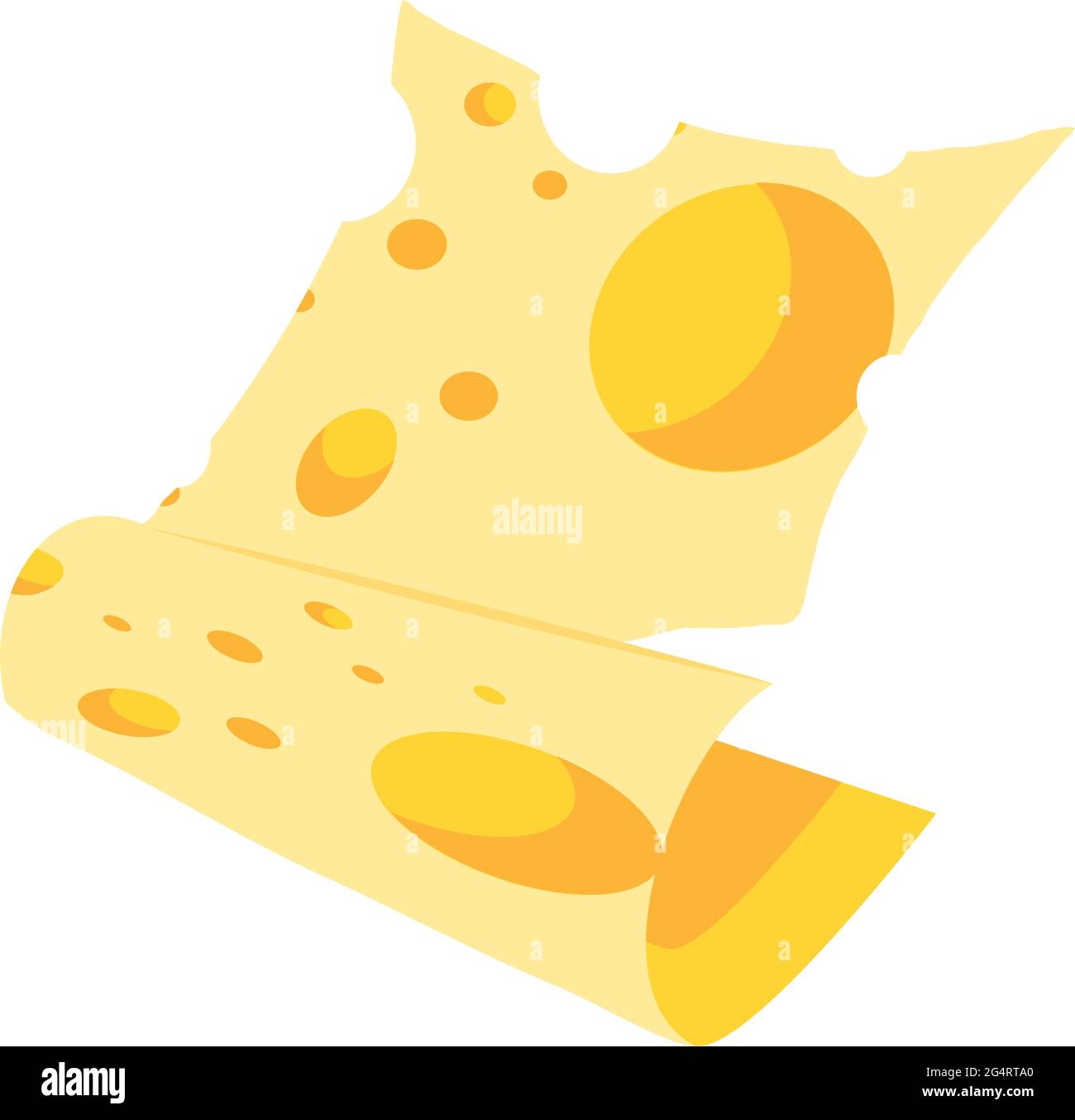 slice of swiss cheese Stock Vector Image & Art - Alamy