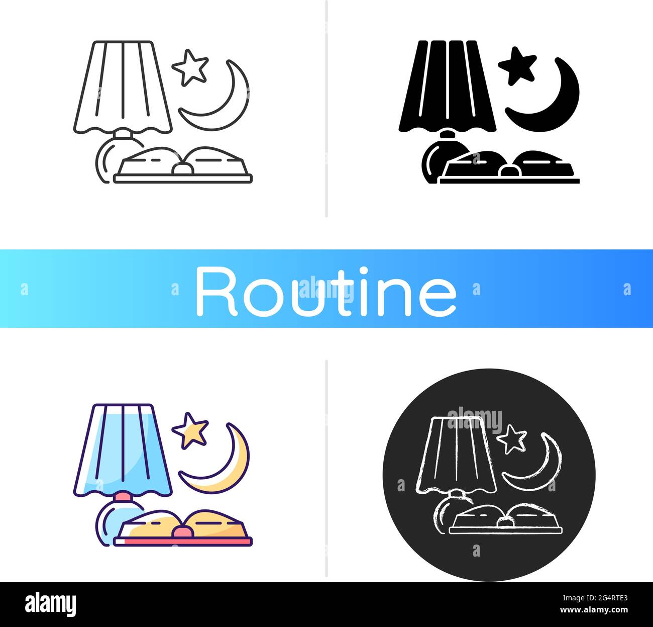 Reading at bedtime Stock Vector Images - Alamy